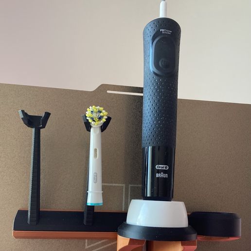 🪥 Oral-B Toothbrush Stand and Wall Mount・ STL File for 3D printing・Cults