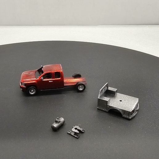 🚚 CHEVY 2500 FLATBED DUALLY TRUCK・ STL File for 3D printing・Cults