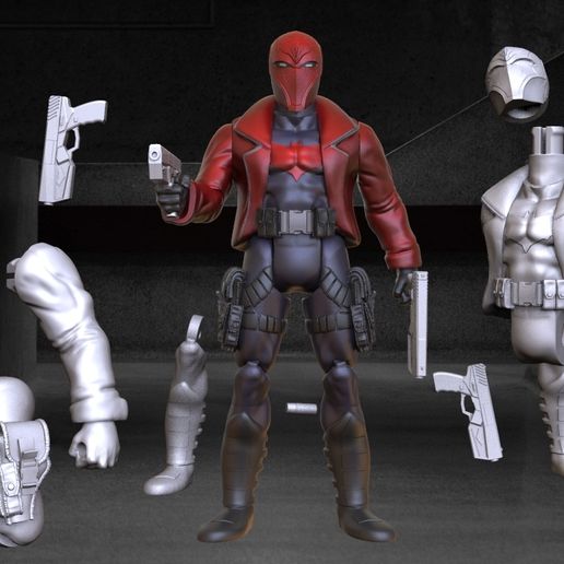 👾 Jason Todd - red hood super heroes vintage superpowers・ STL File for ...