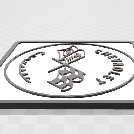 🚙 CHEVROLET LOGO 2D WALL DECOR・ 3MF File for 3D printing・Cults