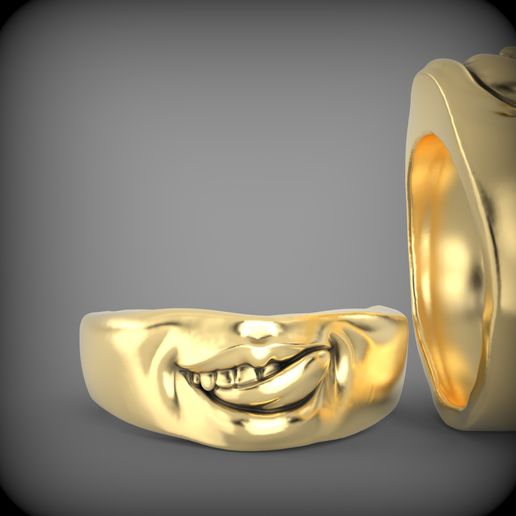 👄 Mouth Ring・ STL File for 3D printing・Cults