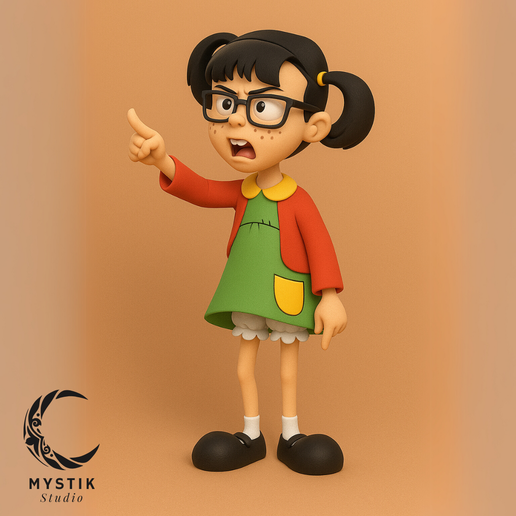🐉 La Chilindrina - Chavo del 8 Animated 3D Figure・ STL File for 3D ...