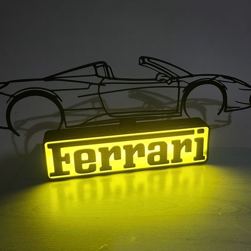 STL file Ferrari 458 Spider lamp 🕷️ ・3D printing model to download・Cults