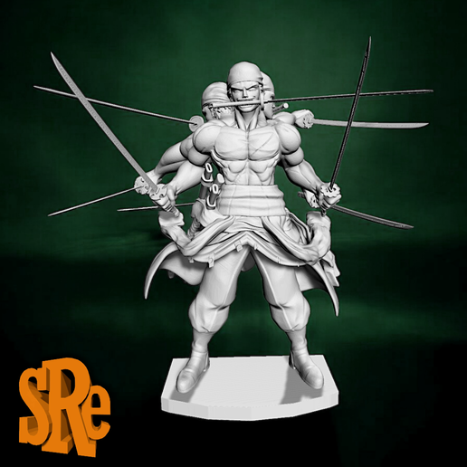 ⚔️ Zoro Asura Mode Style 9 Swords - One Piece・Archivo STL para ...