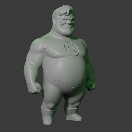 🏮 Green lantern Fat・Fichier 3D Gratuit pour Impression 3D・Cults