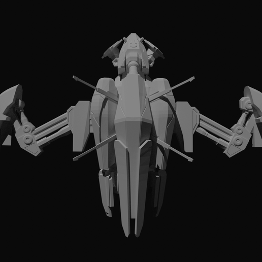 🚀 Miniature Spaceship 3D Model STL | Gryphon Tactical Frigate | Model ...