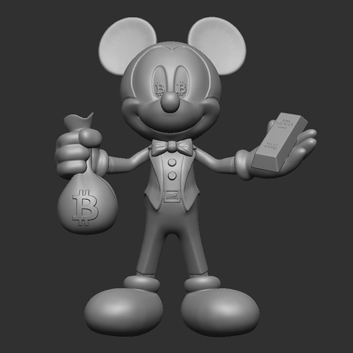 STL file Mickey Mouse BTC 🐁 ・Model to download and 3D print・Cults