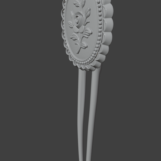 🖤 Gothic Hairpin・ STL File for 3D printing・Cults