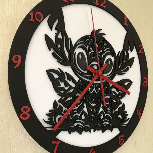 DXF file clock Stitch laser cutting 🕰️ (SVG)・3D printing template to ...