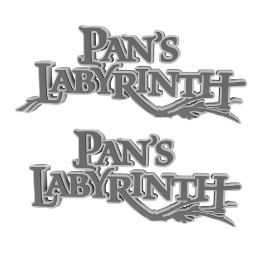 🎬 3D MULTICOLOR LOGO/SIGN - Pan's Labyrinth (Two Variations)・ STL File ...
