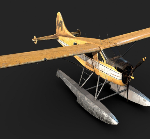 🦫 DHC-2 Beaver Seaplane・ OBJ File for 3D printing・Cults