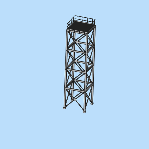 🧑‍🔧 139 wxx 1/35 scale steel structure watchtower miniature scene model ...