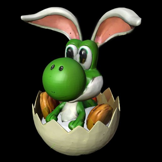 🎨 Yoshi Easter - Fan Art・ STL File for 3D printing・Cults