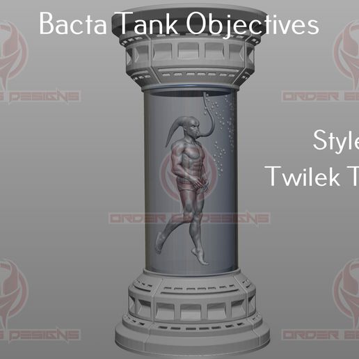 🪖 Bacta Tank Objective's - Legion Scale・ 3D File for ・Cults
