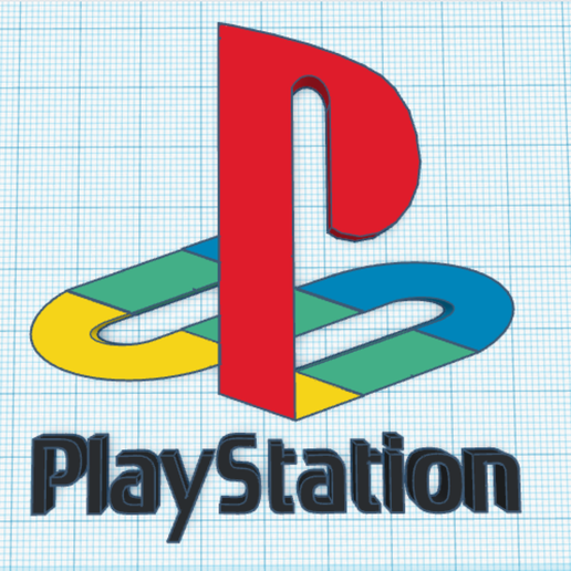 3D file Playstation Retro Logo (Print in parts) 🎮 ・3D print design to ...