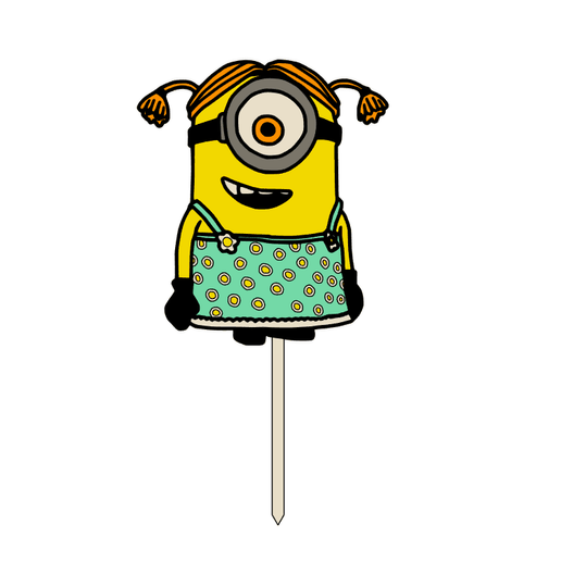 🍰 Cake Topper - Colorized - Minions - Stuart Little Girl・ 3MF File for ...