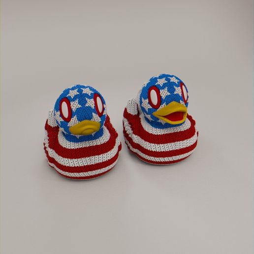 🦆 knitted Duck-USA stl 3mf・ STL File for 3D printing・Cults