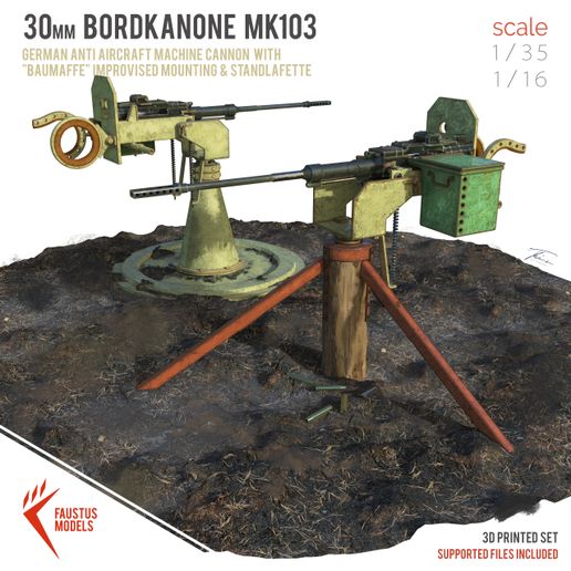 🔫 30mm gun MK103 3D-Print FM23-005・ STL File for 3D printing・Cults