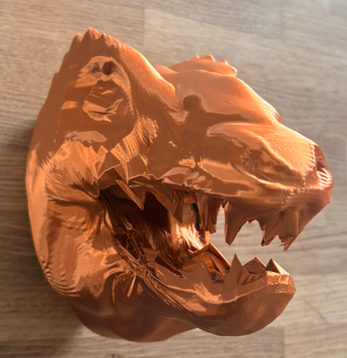 🦖 dino head wall deco・Free STL File for 3D printing・Cults