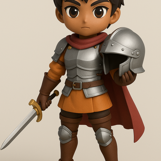 🗡️ Chibi Casca - Figura con armadura Berserk・Archivo STL Gratis para ...