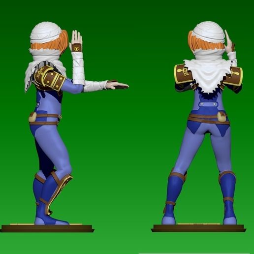 Archivo STL Sheik - Zelda BOTW 👾 ・Modelo imprimible en 3D para ...