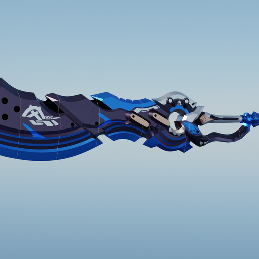 STL file Honkai Impact 3rd Rozaliya Olenyeva Fervent Tempo weapon 3d ...