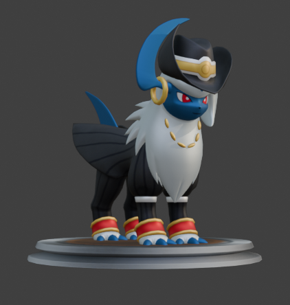 🤵 Absol - Elegant Tuxedo Style | 3D Printable STL | Pokémon Formalwear ...