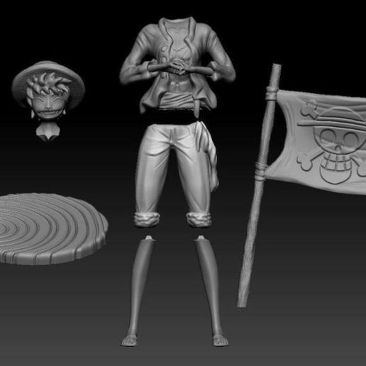 STL file luffy 🦸 ・3D printable model to download・Cults