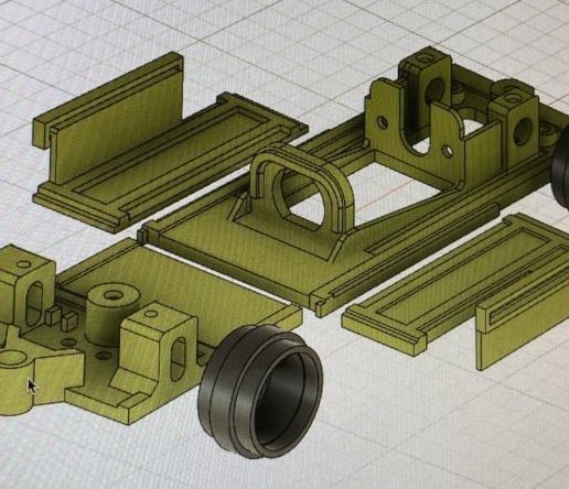 🎲 Modular Slotcar chassis・ STL File for 3D printing・Cults