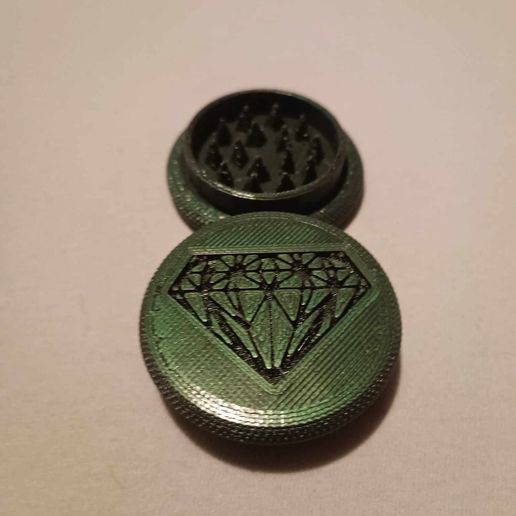 💎 Grinder Diamond (weed grinder)・ STL File for ・Cults
