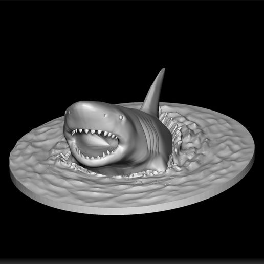 STL file Shark Decorative - 3D Print Shark Sculpture - Elegant Shark ...