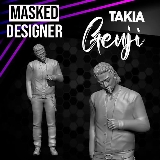 🖼️ TAKIYA GENJI FIGURE 164・ STL File for 3D printing・Cults