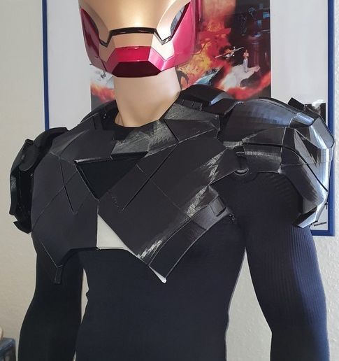 👨 IRON MAN MK VI Suit (1:1 scale) parts assembly test fit・Free 3D File ...
