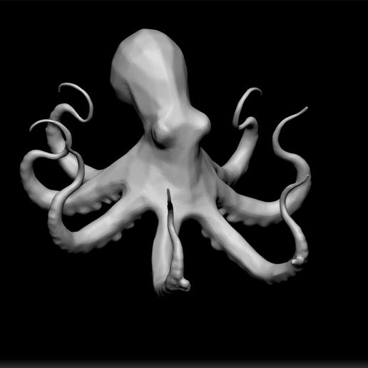 STL file Octopus 3D Model - Cephalopod STL - Sea Creature Print ...