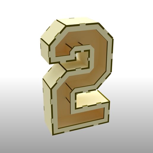 3d letter template