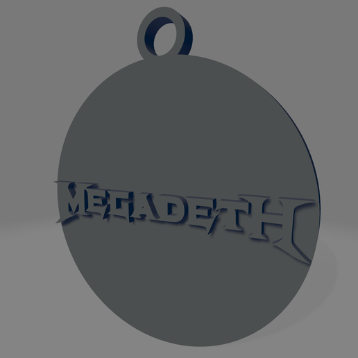STL file Megadeth Keychain 🗝️ ・3D printer model to download・Cults