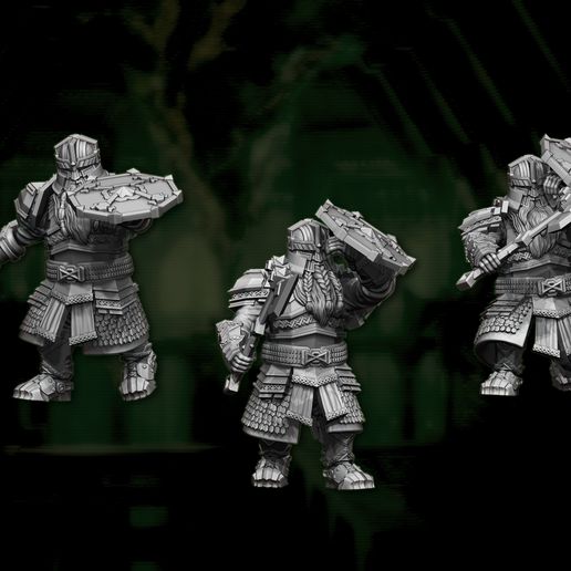 ⛰️ Axeman Lovely Mountain Warrior・ STL File for 3D printing・Cults