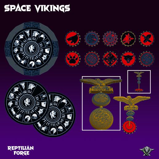 🛰 Space Vikings・ 3D File for 3D printing・Cults