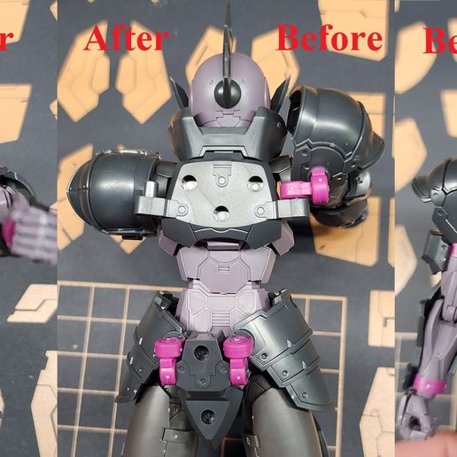 🌆 Bandai 30MF 30 Minute Fantasy - Shoulder armor adapter・ STL File for ...