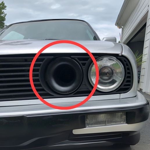 🛞 BMW E30 Headlight Intake 3D Printed – High Beam Replacement, Fits ...