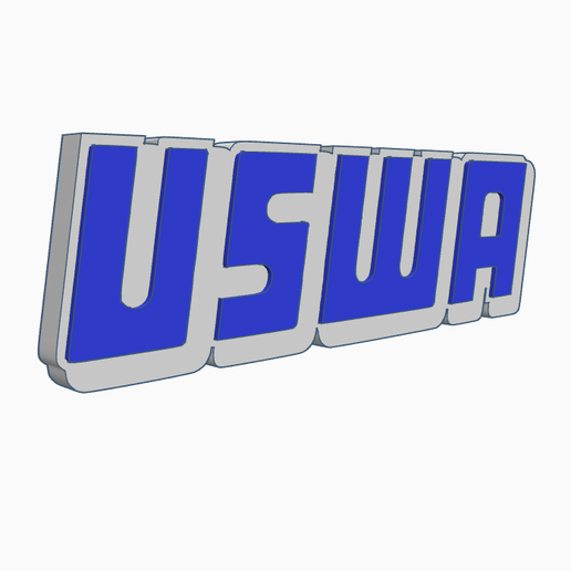 STL file USWA Logo Display by MANIACMANCAVE3D 🖼️ ・3D printable model to download・Cults