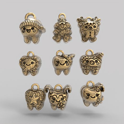 STL file christmas tree teeth decor 🎄 (OBJ)・3D printable model to ...