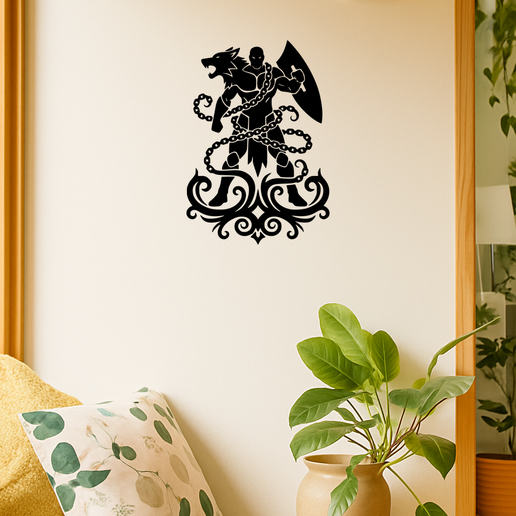 🎨 Tyr — Wall Art SVG・ STL File for 3D printing・Cults