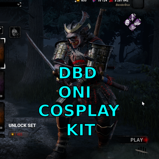 😵 DBD Cosplay Dead By daylight DBD The Oni Samurai Eddie Cosmetic ...
