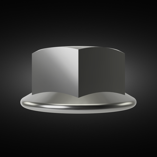 🔩 M5-M20 EN1661 Hexagon nut with flange set of 7・ STL File for 3D ...