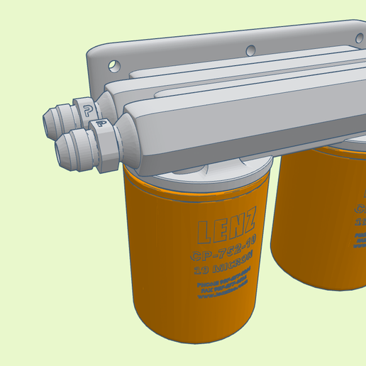 🛢️ remote dual oil filter set up・ STL File for 3D printing・Cults