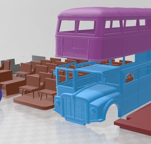 🚌 Bus Routemaster Printable・ 3D File for 3D printing・Cults