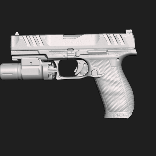 🩻 Walther PDP 4.5 Modlite PL350C Real Size 3D Scan Gun Mold・ STL File ...