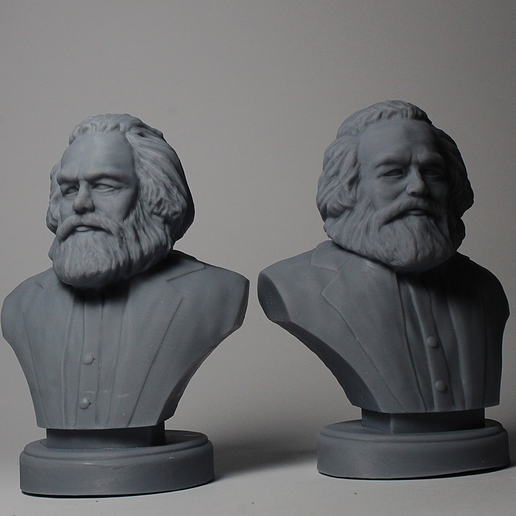 👤 Karl Marx 3d Model Bust・ STL File for 3D printing・Cults