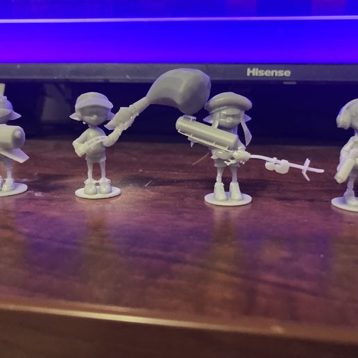 🦸 Splatoon 2 Inkling Miniature Collection 2・Free STL File for 3D ...